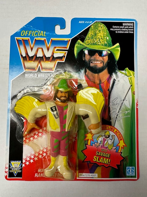 1992 Hasbro Macho Man Randy Savage WWF WWE Wrestling Action Figure MOC ...