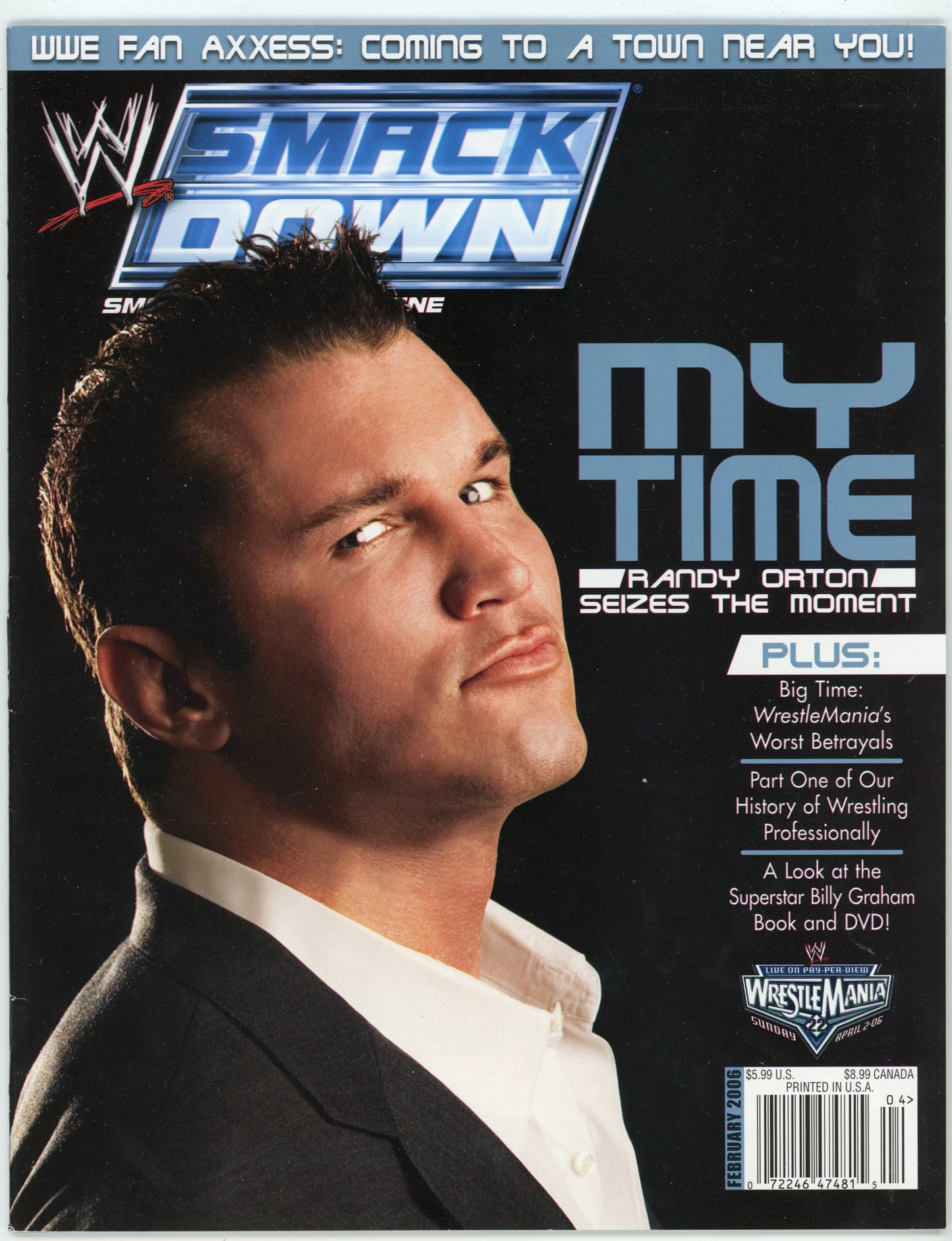 WWE Smackdown Vintage Wrestling Magazine (February 2006) Randy Orton ...