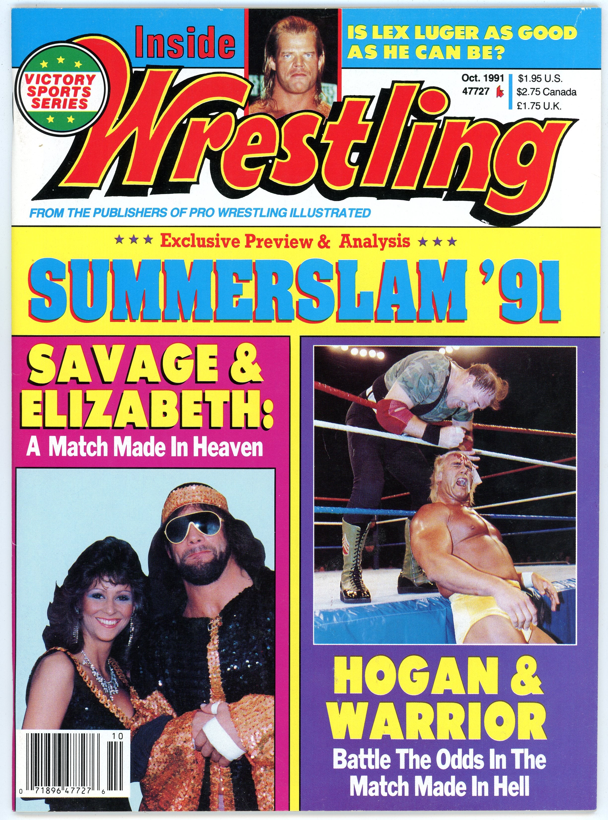 Inside Wrestling Vintage Magazine (October, 1991) Summerslam '91 Previ ...